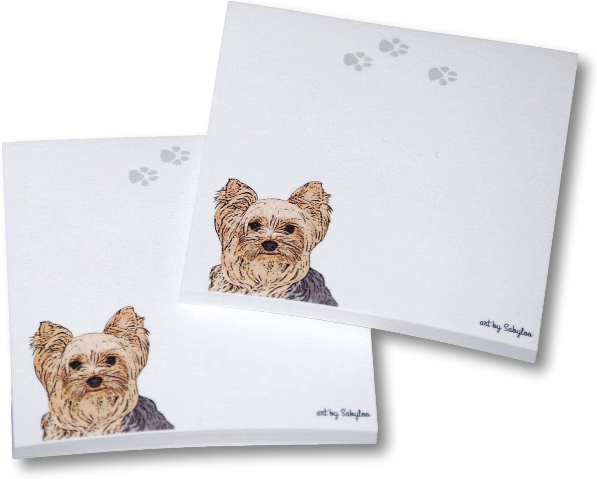 Amazon.com : Generic Yorkie Sticky Notes Notepad - 100 Sheets : Office ...