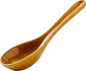 Amazon.com | Minorutouki mino ware "meguru" RENGE Spoon Brown, φ6.22×H1 ...