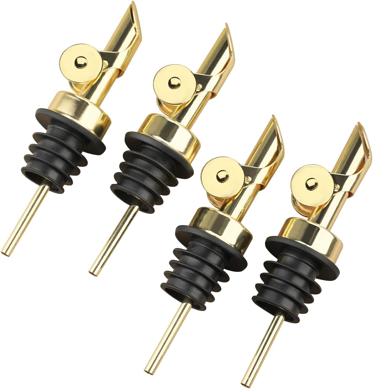 Amazon.com: Weighted Stainless Steel Pourers, 4 Pcs Auto Flip Olive Oil ...