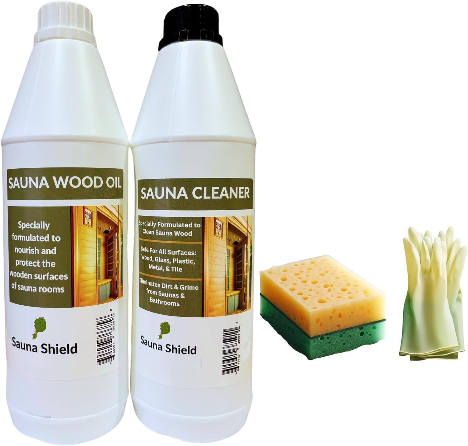 Amazon.com: Sauna Shield Sauna Care Set – 1L Wood Oil & 1L Sauna ...