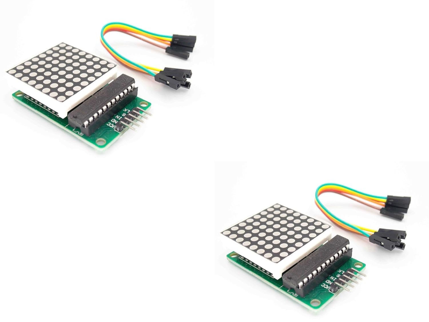 (2 pc) Pro3D MAX7219 Dot Led Matrix Module MCU Control LED Display ...