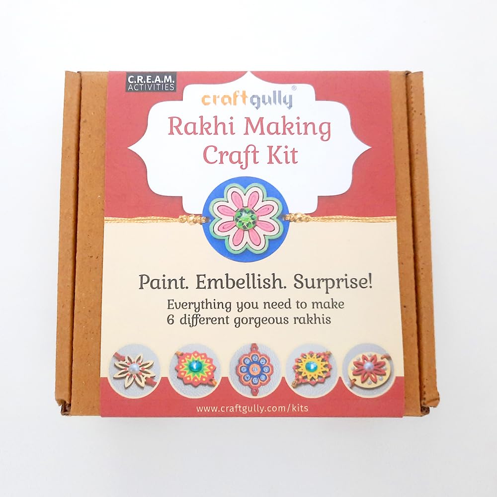 CraftGully Rakhi Making Kit | DIY Craft Art | Fancy Rakhi Making ...