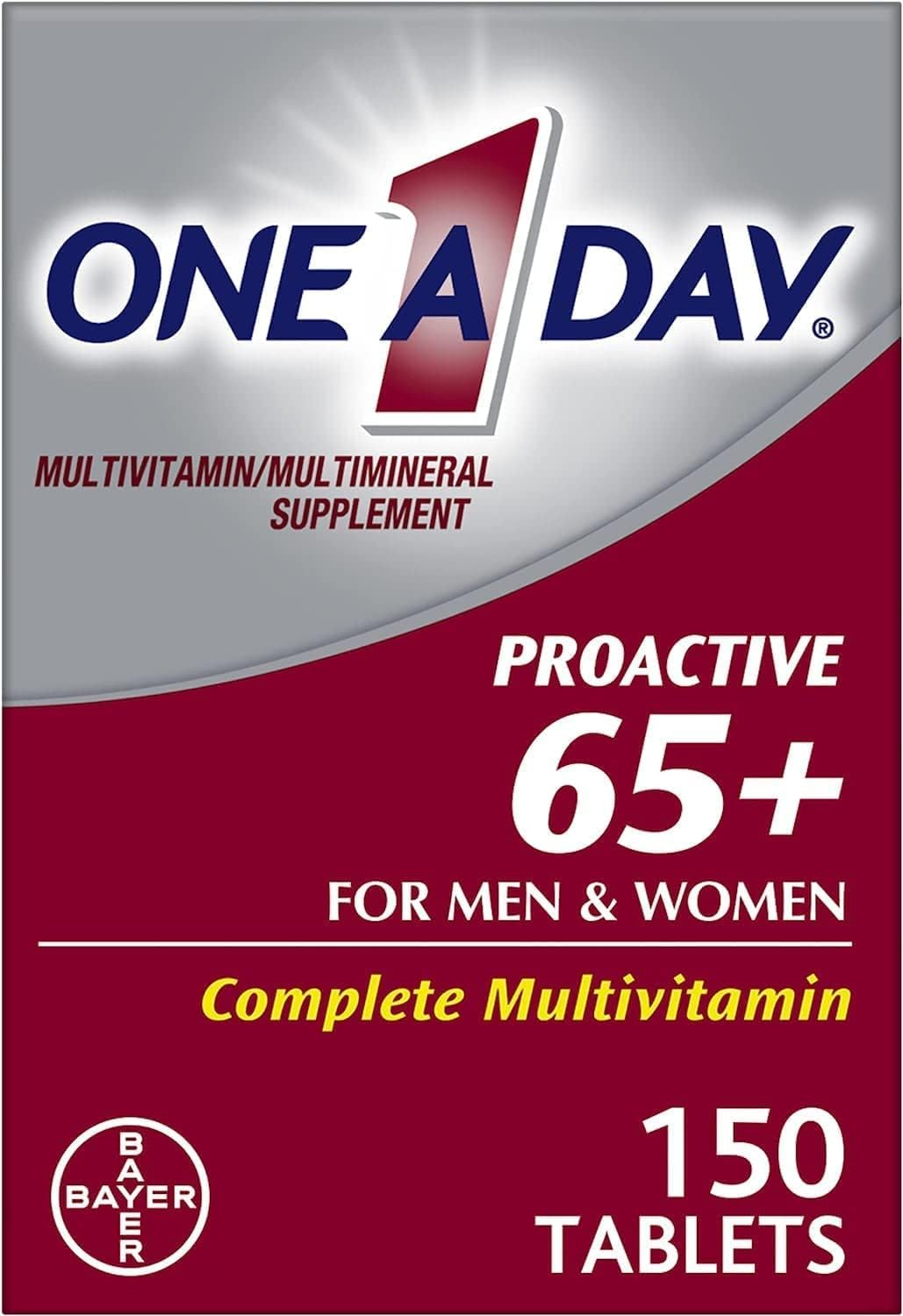 Amazon.com: One a Day Proactive 65 Plus Multivitamins for Men and Women ...
