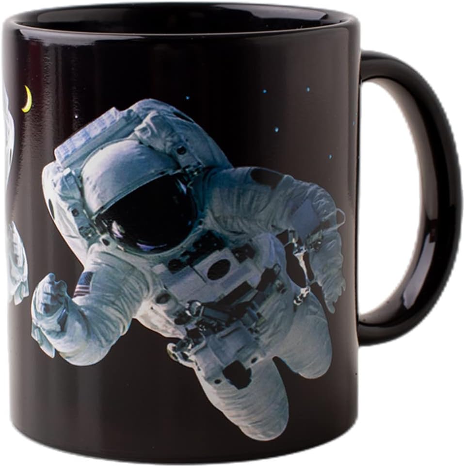 Amazon.com: Astronaut Color Changing Mug–12 OZ Heat Sensitive Ceramic ...