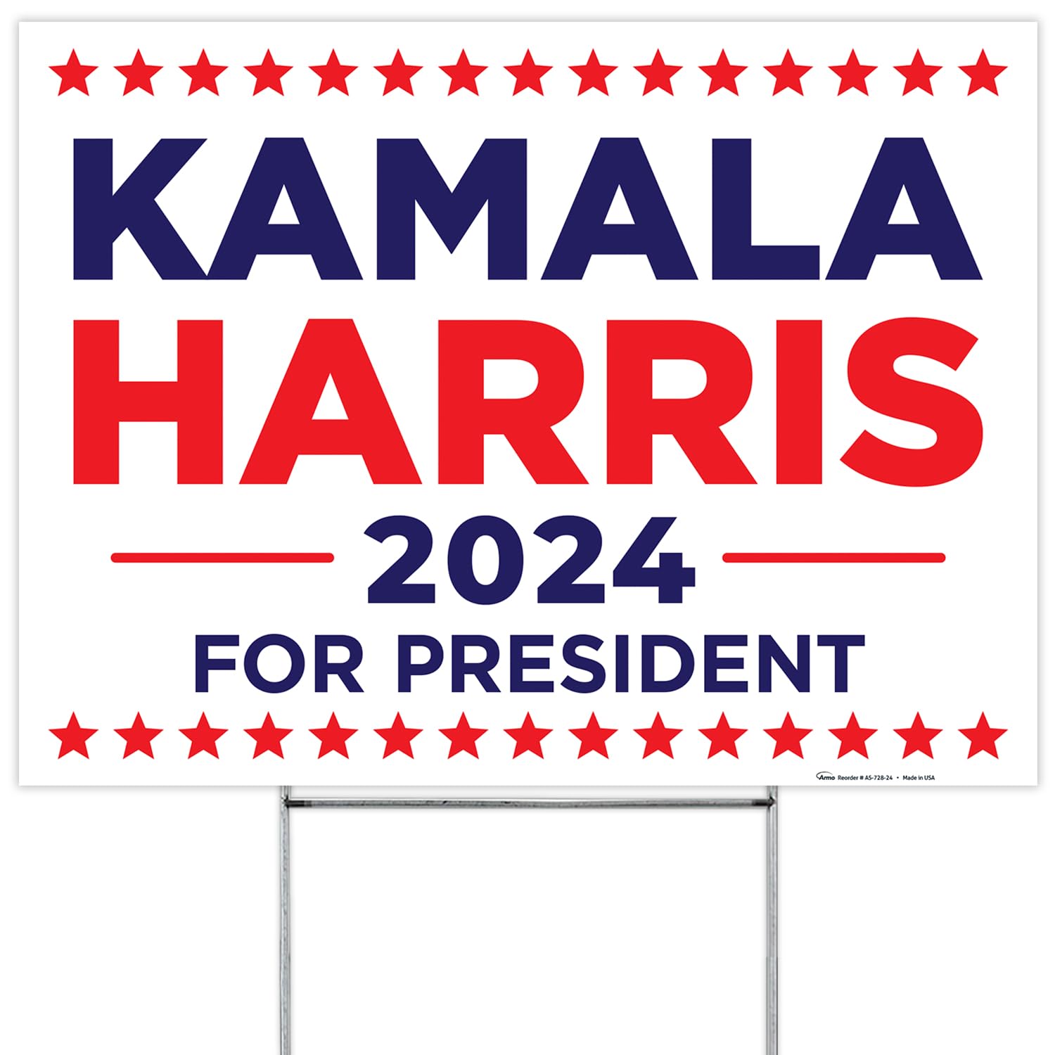 Amazon.com : Harris For President Yard Sign, Kamala Harris 2024 Sign ...