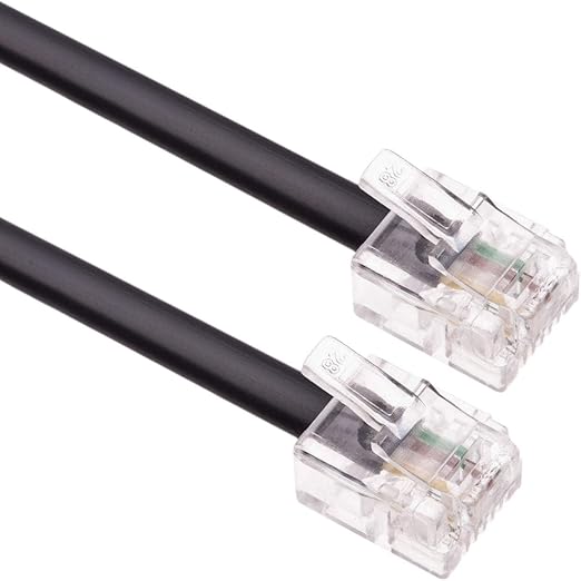 WETEK RJ11 Telephone Line Wire Patch Cable Compatible for Landline ...