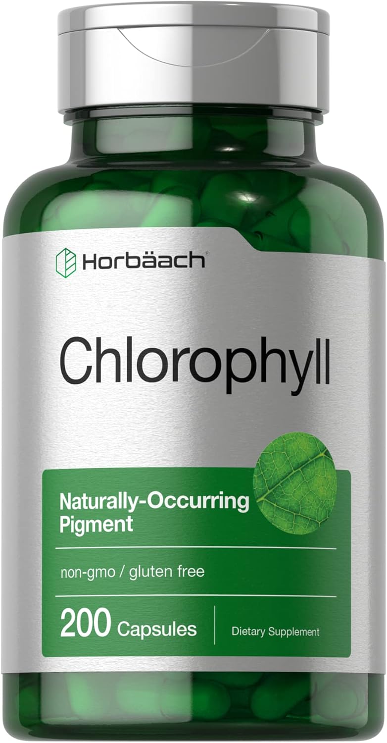 Amazon.com: Chlorophyll Capsules | 200 Count | Non-GMO and Gluten Free ...