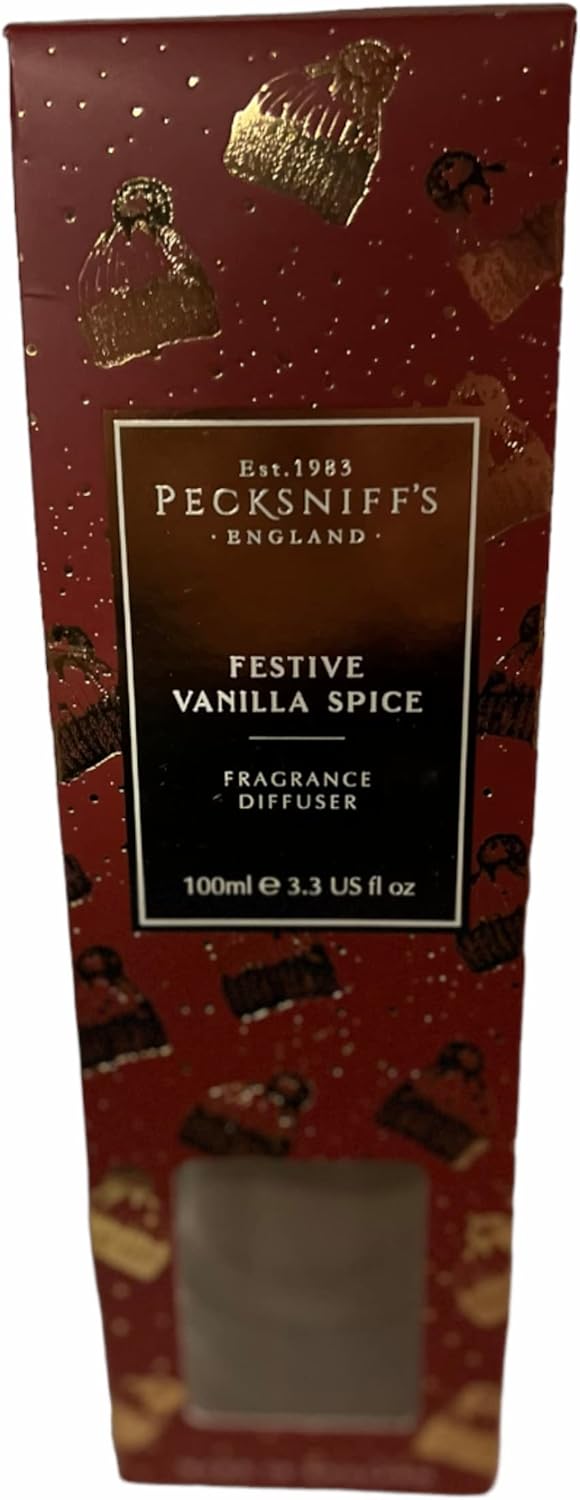 Amazon.com: Pecksniffs Festive Vanilla Spice Holiday Reed Diffuser 3.3 ...