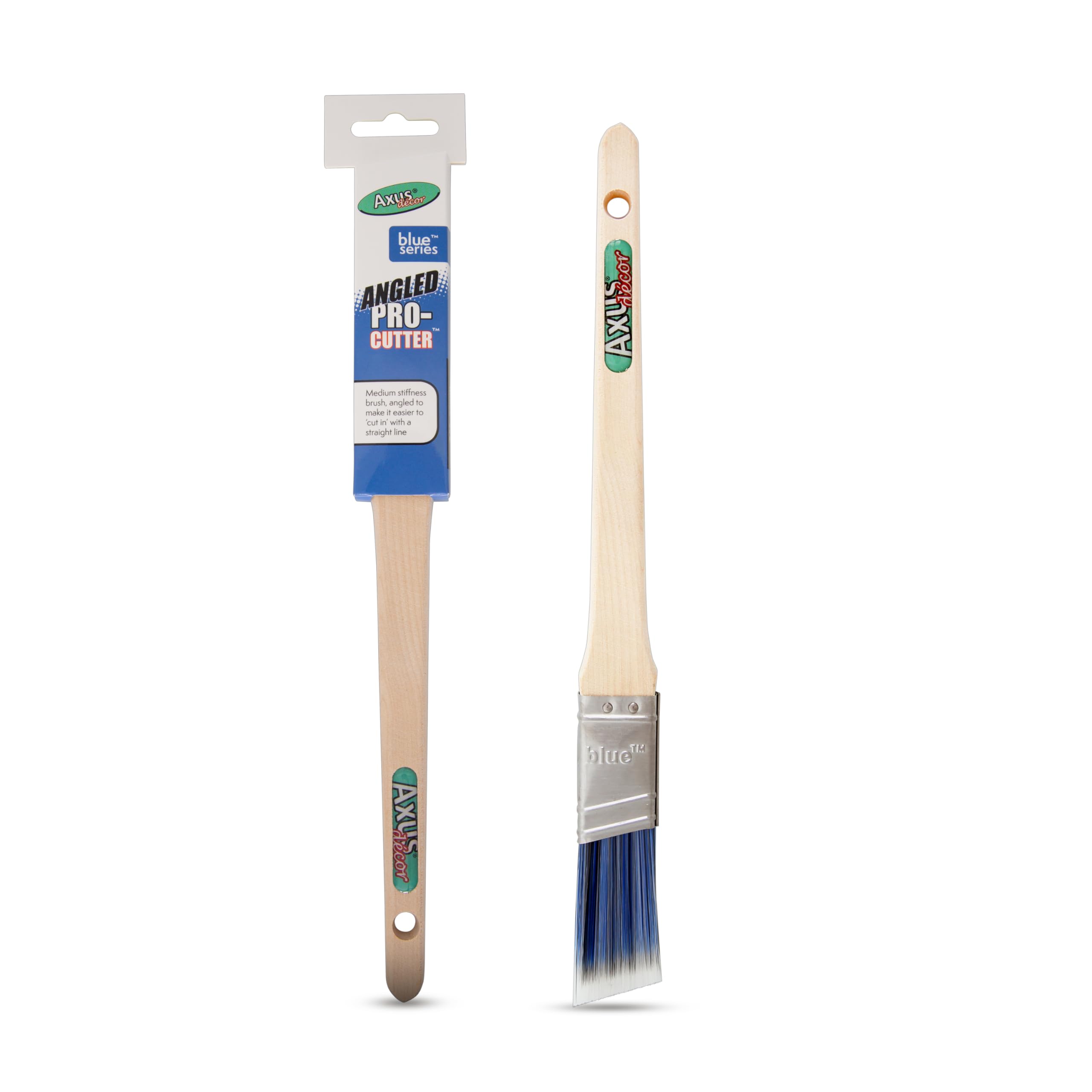 Axus Decor Precision Angled Paint Brush (Blue Color) - 1"/25mm ...