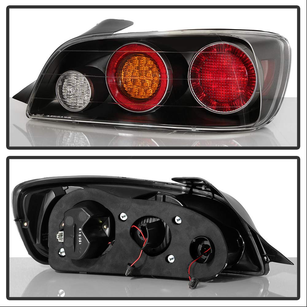 ACANII - For Black 2004-2009 Honda S2000 AP2 FULL LED Tail Lights Lamps ...