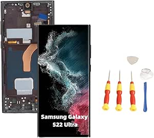 Amazon.com: Culnflun for Samsung Galaxy S22 Ultra Screen Replacement, 5G LED Touch Digitizer ...