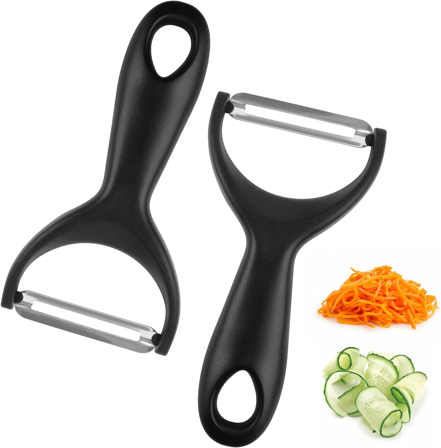 Lectorias Lot de 2 Econome Legumes, Epluche Legume Cuisine, Eplucheur ...