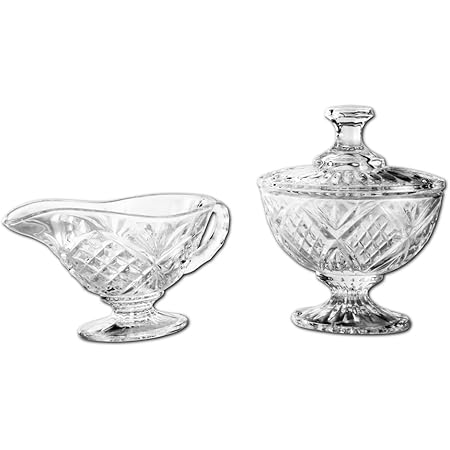 Amazon.com: Godinger Serving Hostess Set - Butter Dish, Sugar and ...
