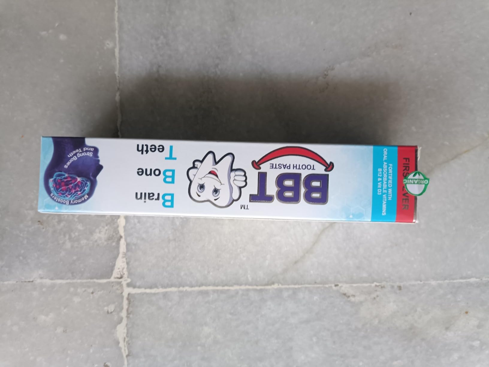 Buy BBT Organic Toothpaste | Fortified with Vitamins B12 & D | Memory ...