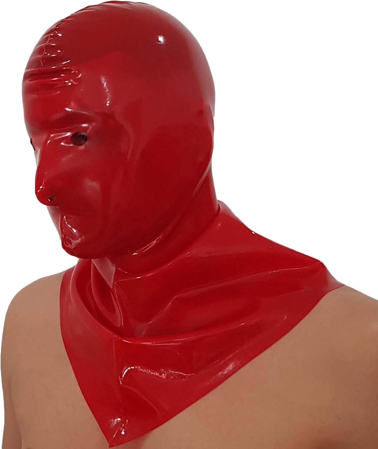 Red Latex Rubber Hangman´s Hood Mask HOT (one Size) : Amazon.co.uk ...