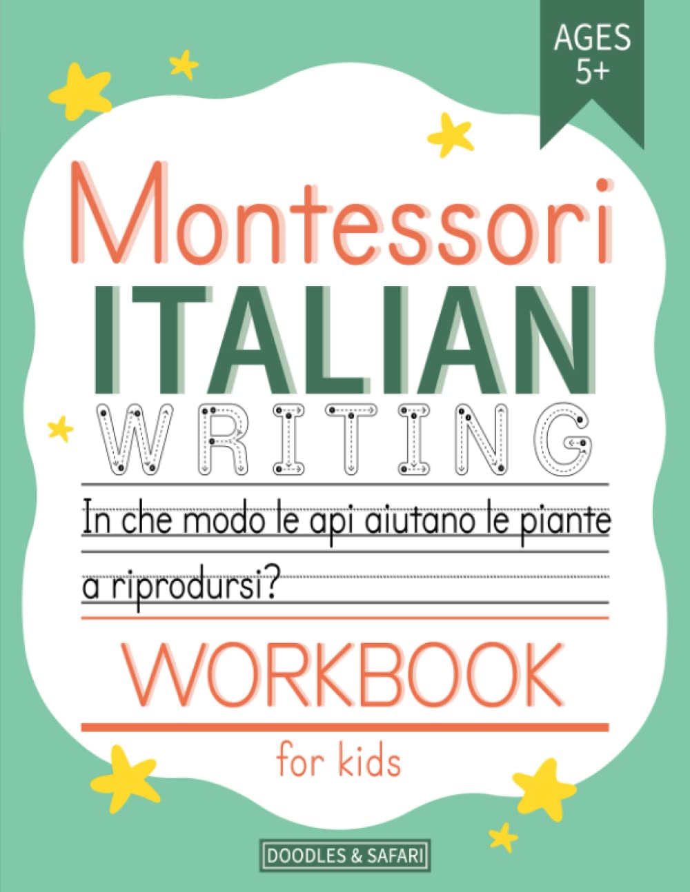 Montessori Italian Writing Workbook for Kids: Beginner Italian Sight ...