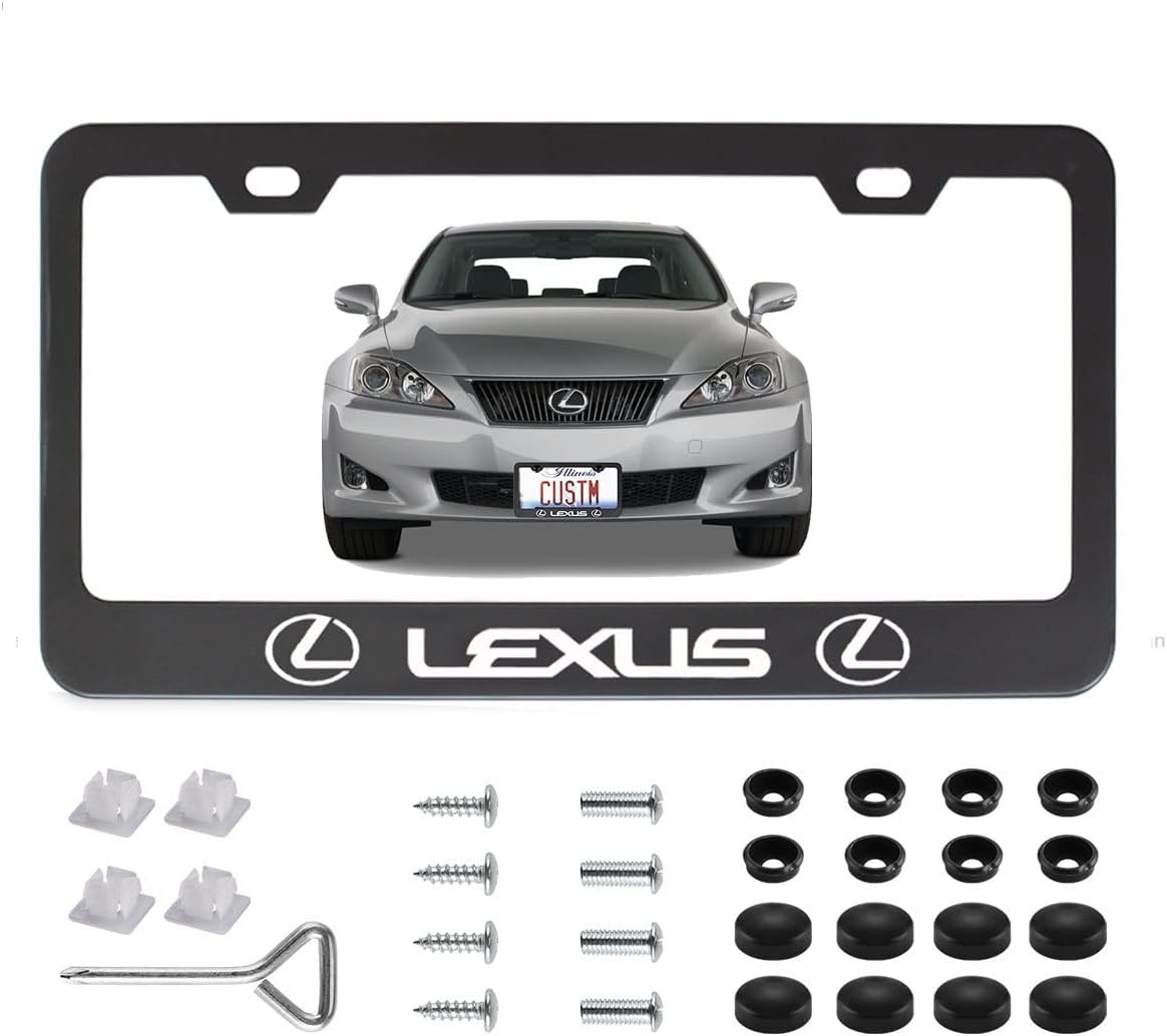 Amazon.com: 2pcs fits for Acura License Plate Frames,Aluminum Alloy ...