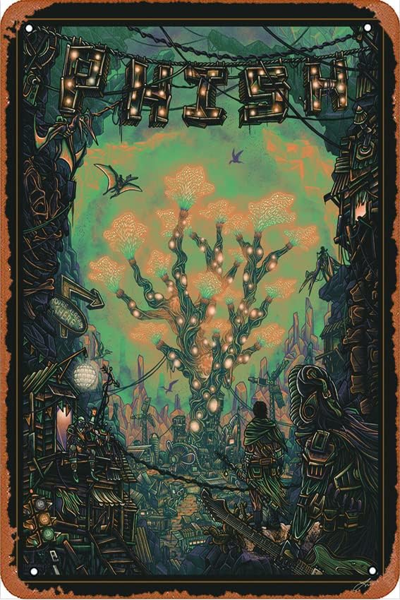 Amazon.com : Phish Concert Poster Metal Sign Tin Metal Retro Wall Decor ...