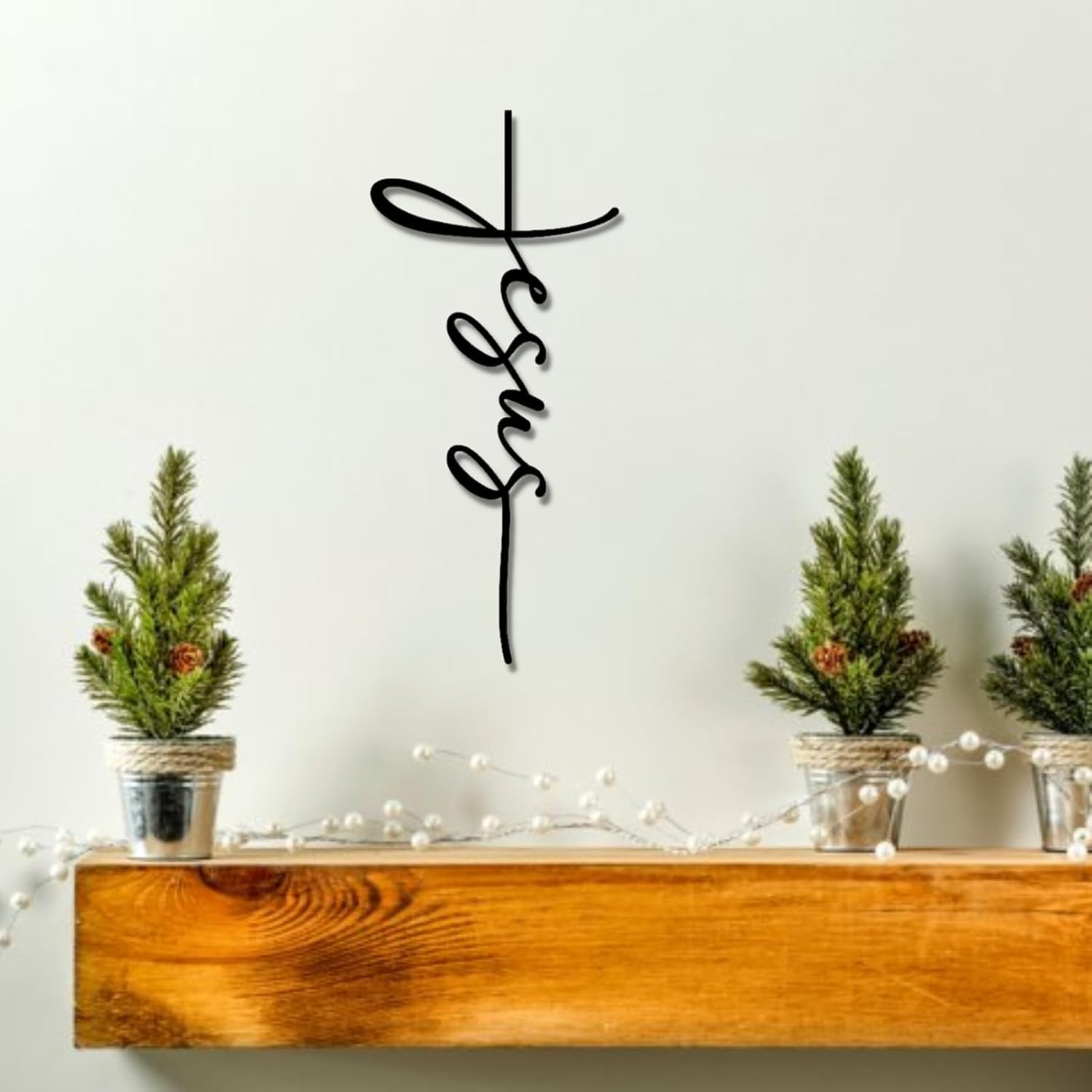 Amazon.com: Bisamu Jesus Metal Wall Decor, Cross Metal Wall Decor ...