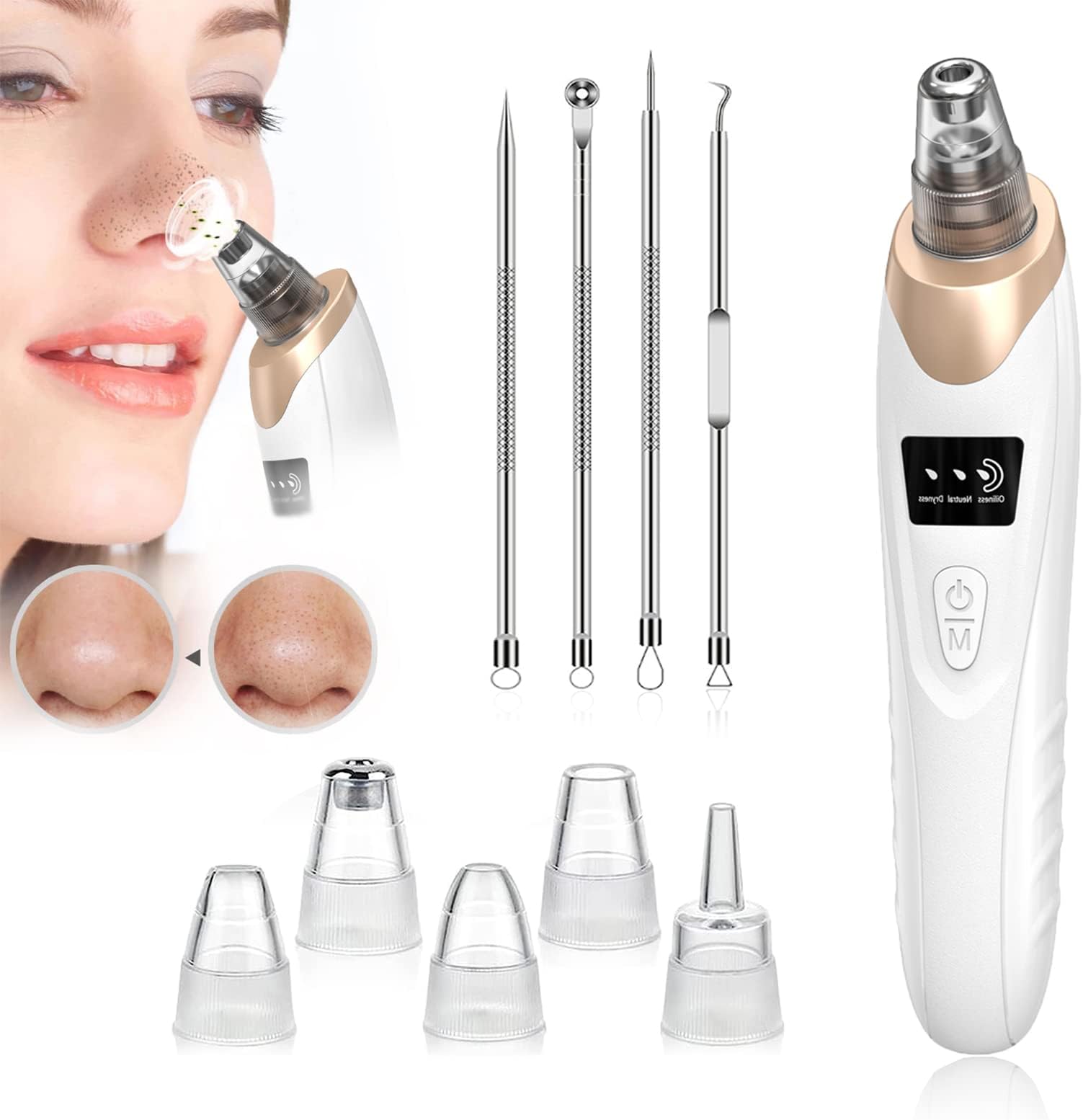 Amazon.com: Hohotti Blackhead Remover Tools Electric Pore Vacuum ...
