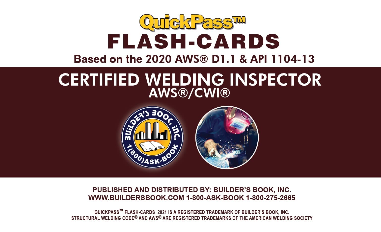 2020 Certified Welding Inspector AWS/CWI QuickPass™ Flash-Cards ...