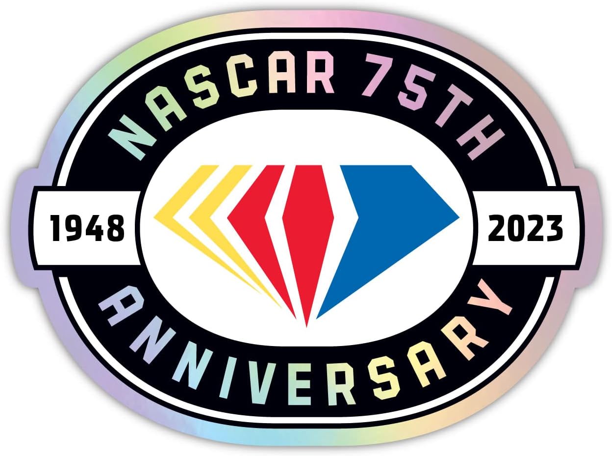 Amazon.com: NASCAR 75 Year Anniversary 8-Inch Laser Cut Holographic ...