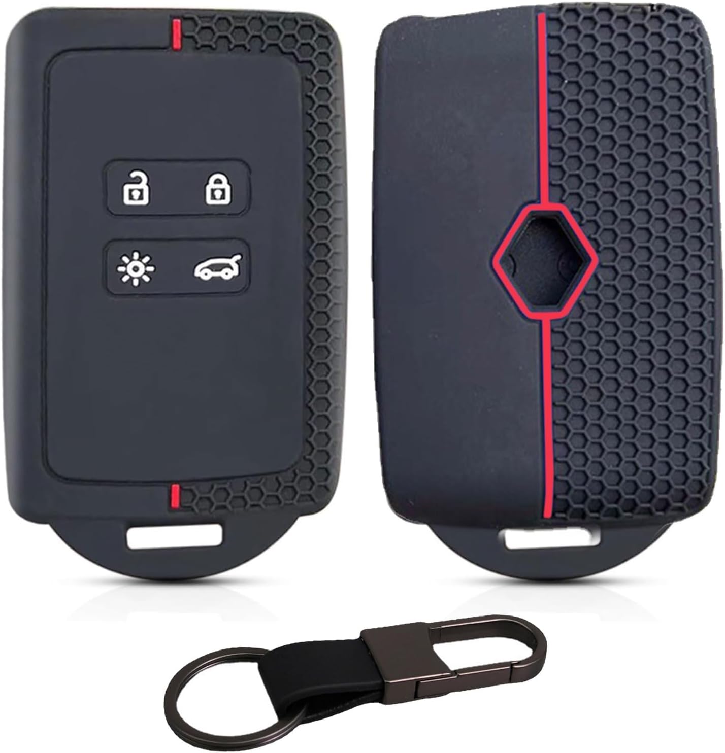 CLKE 2PCS Car Key Cover, Key Card Case for Renault Clio Megane Koleos ...