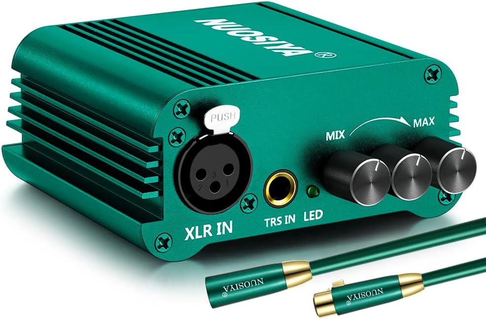 Amazon.com: NUOSIYA Audio Interface with 48V Phantom Power, 1x XLR 1x ...