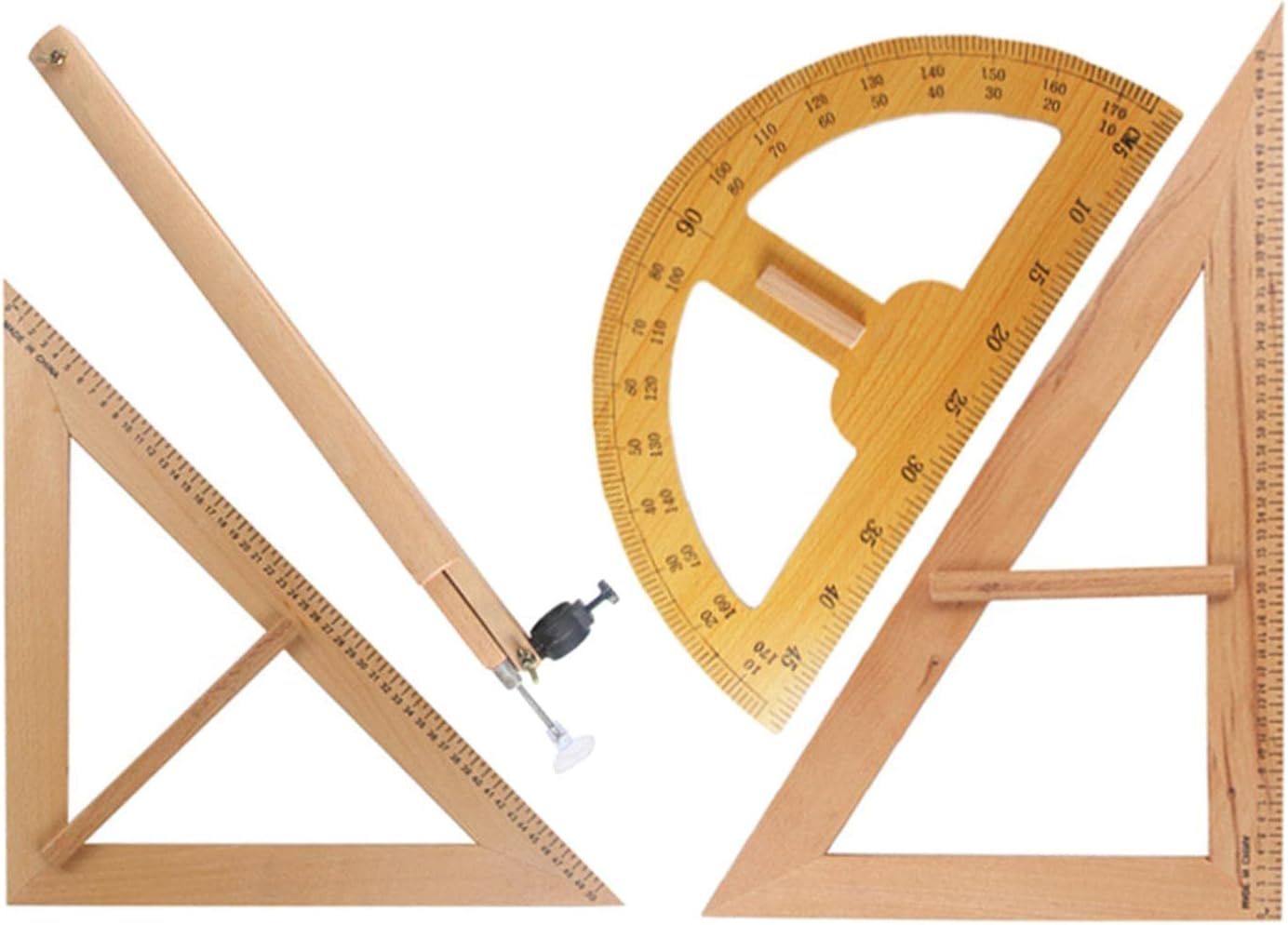 UGPLM Maths Geometry Set Protractor Ruler for Whiteboard Chalkboard ...