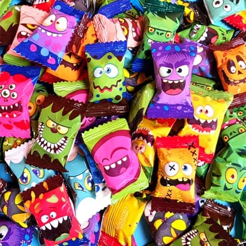 100 ASSORTED FIZZY SOUR HARD BOILED SWEETS CANDIES MONSTER KIDS PARTY ...