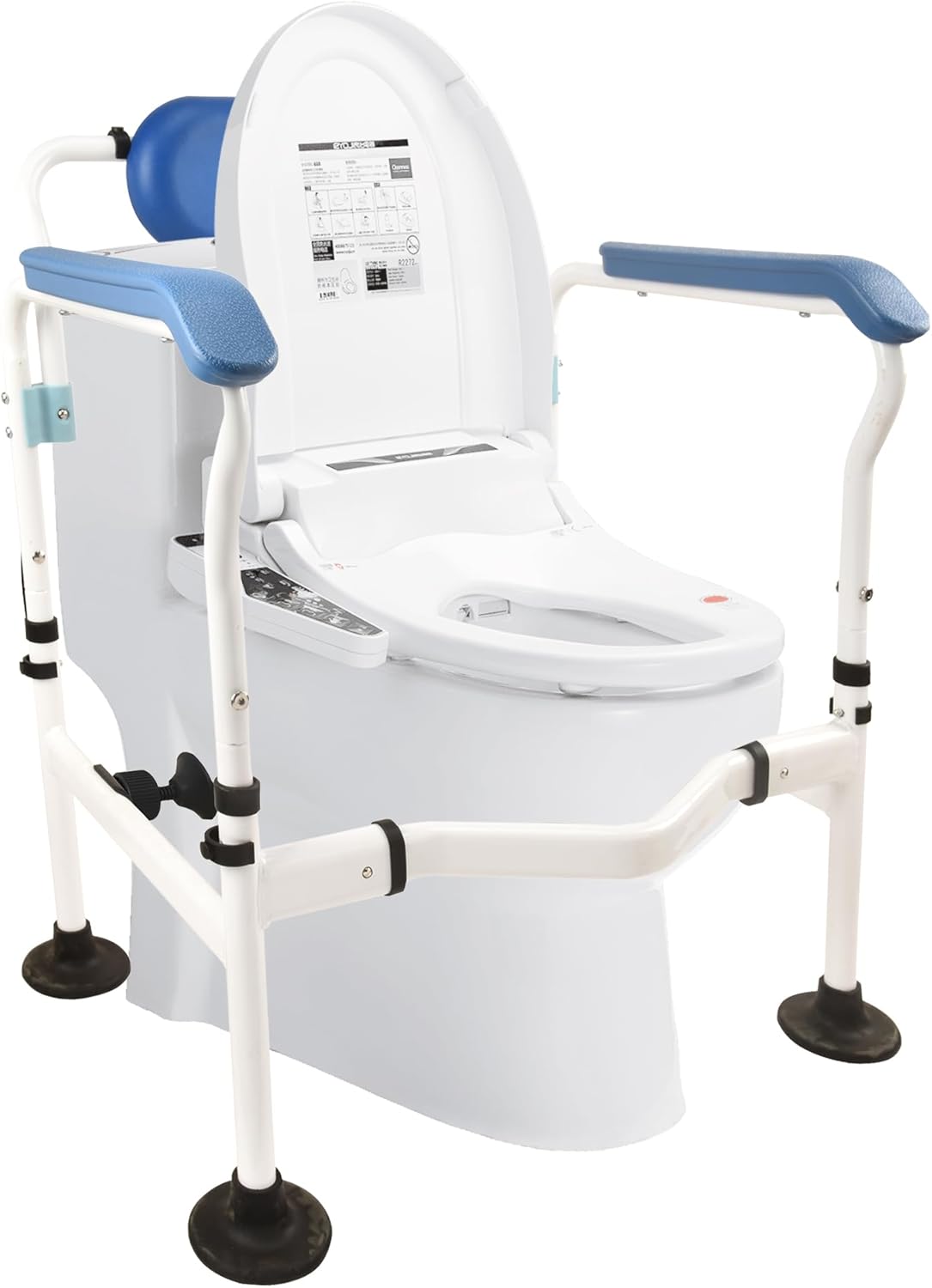 Amazon.com: Toilet Safety Rails for Elderly, Standalone Toilet Safety ...