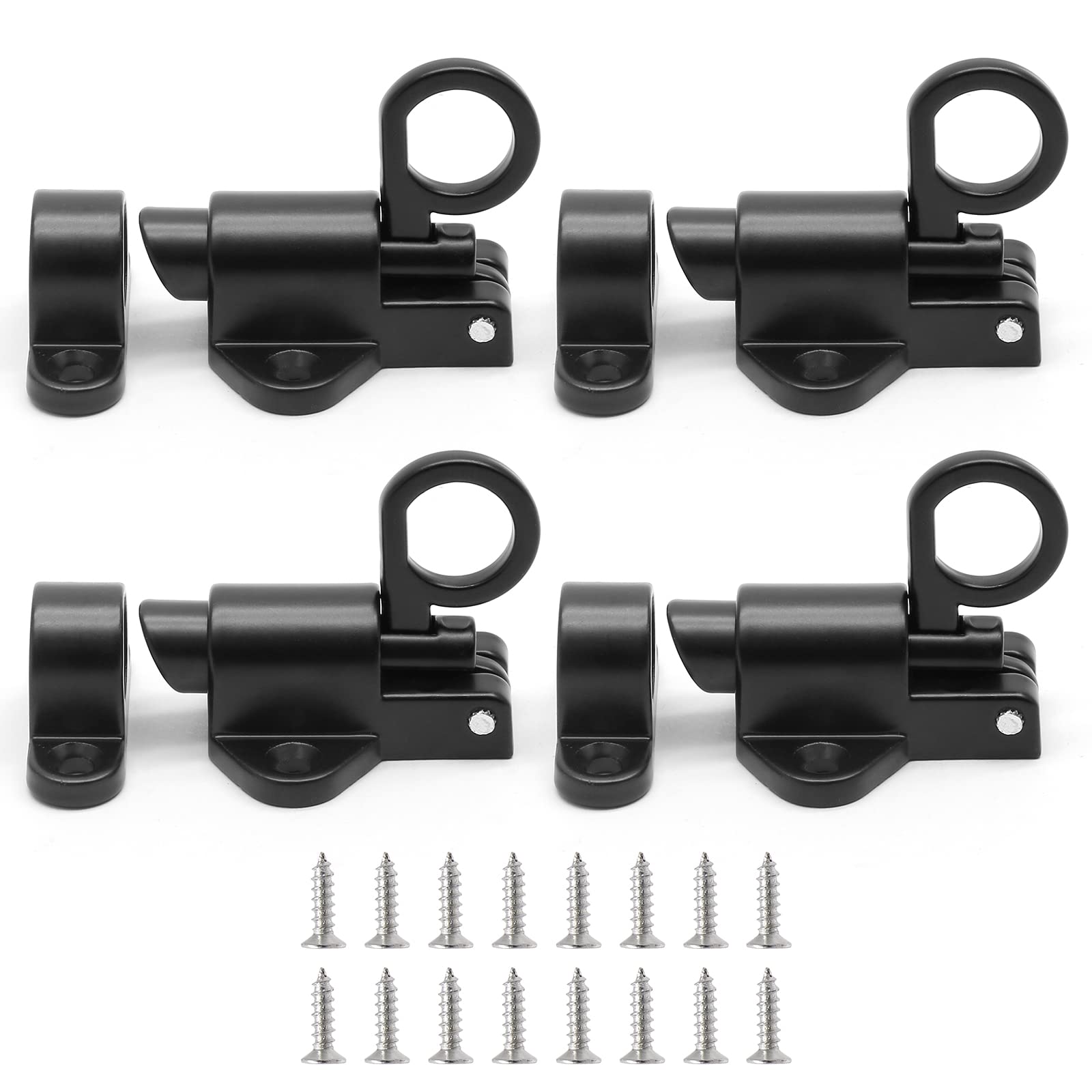 Buy Suiwotin 4pcs Self-Closing Door Latch, Spring Door Lock Latch ...