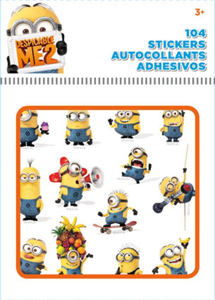 Amazon.com: Despicable Me Minions Stickers 8 Sheets 104-piece set ...