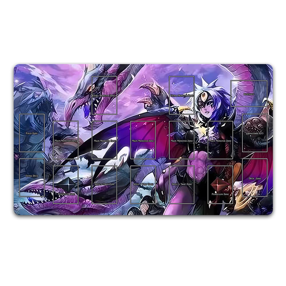 Amazon.com: TCG Card Game Mat, OCG Playmat 23.6x13.7in + Storage Bag ...