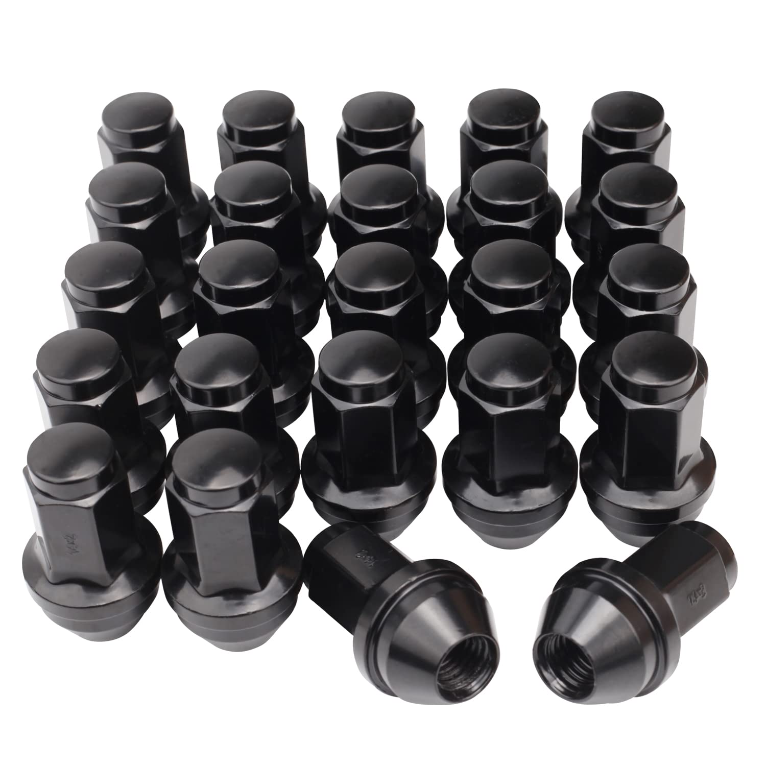 Set of 24, 14x2.0mm 13/16 Hex OEM Factory Style Large Acorn Seat Lug ...