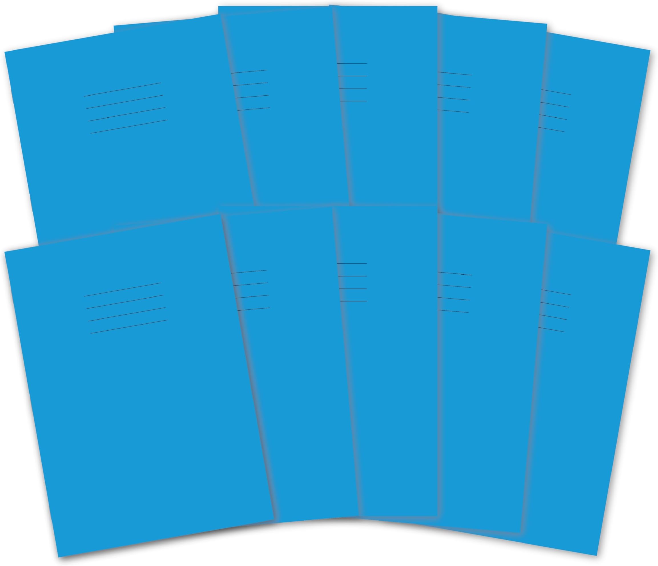Silvine Exercise Book Ruled 229x178mm Blue (Pack of 10) : Amazon.co.uk ...