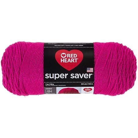 Amazon.com: Red Heart Super Saver Yarn 724 Baby Pink