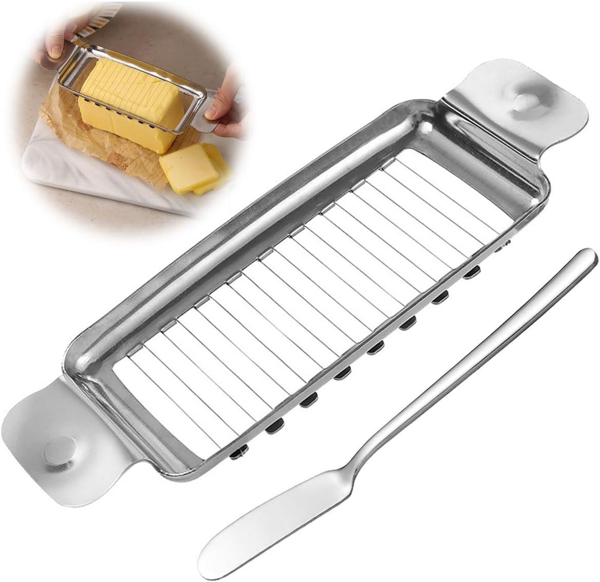 Amazon.com: Butter & Cheese Slicer, Stainless steel multi-function ...