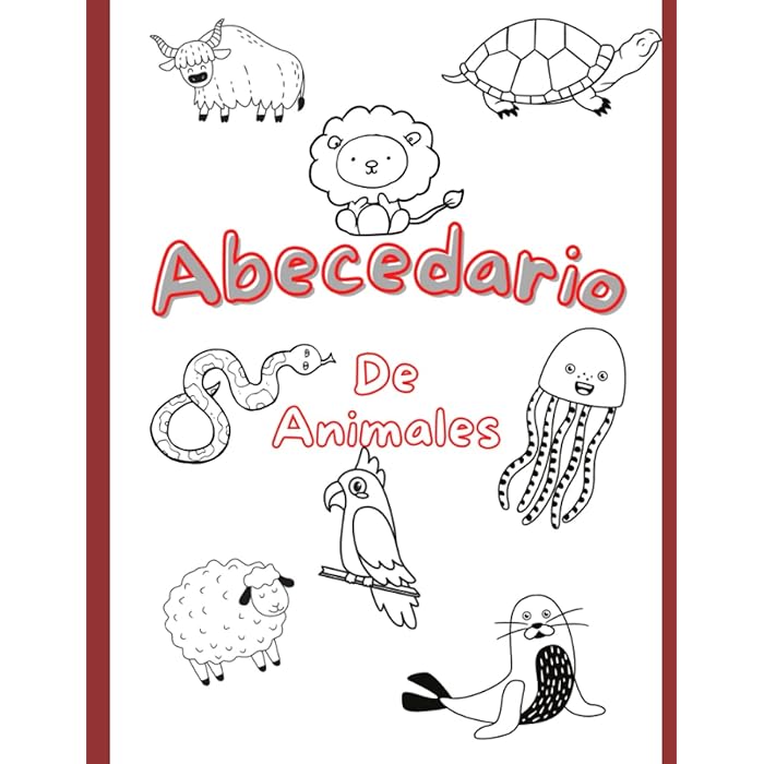 Buy Abecedario de Animales (Animal Alphabet): Libro para colorear ...