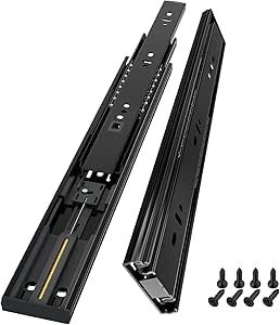 AOLISHENG Soft Close Drawer Runners Drawer Slides 350mm Heavy Duty 45kg ...