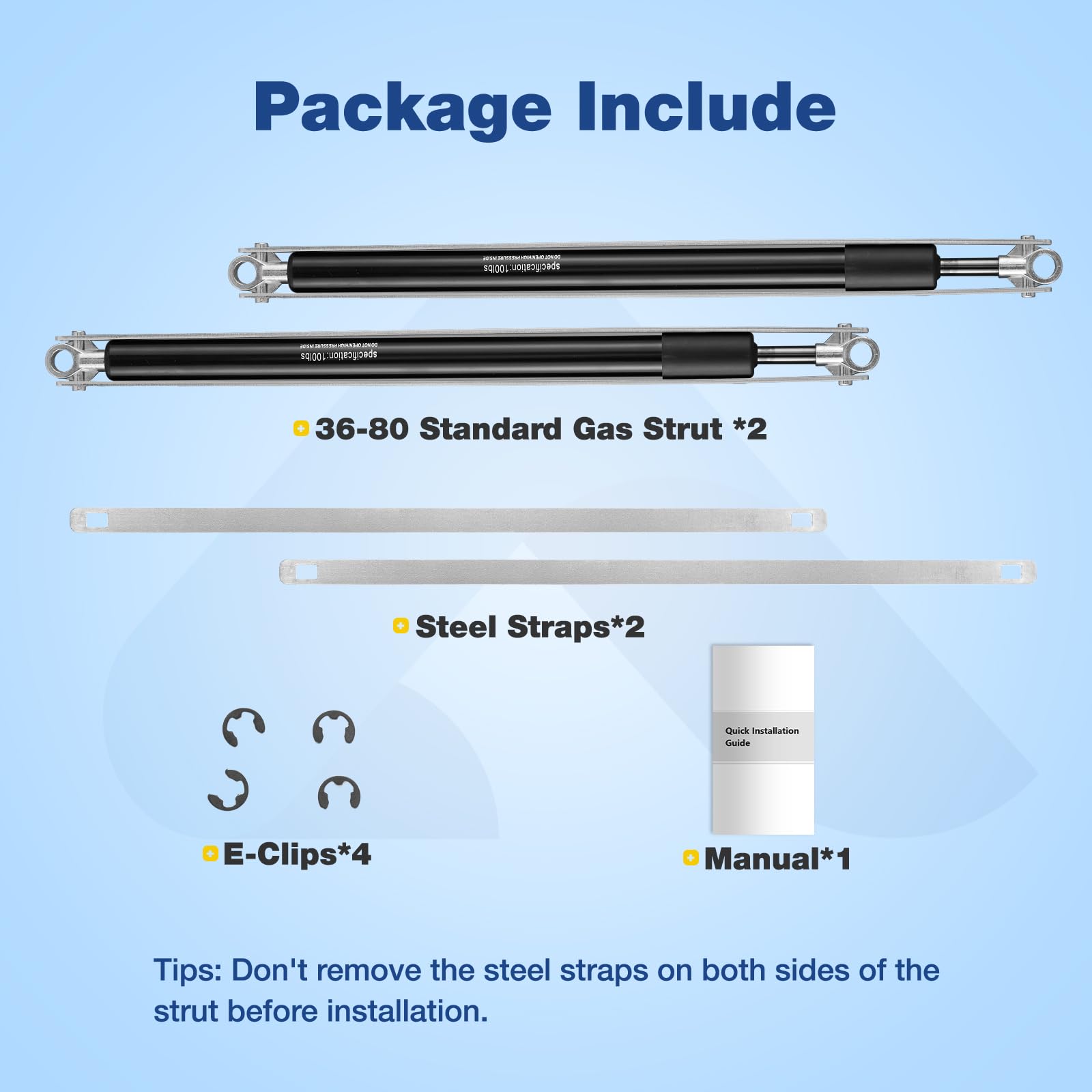 Snapklik.com : 36-80 Standard Strut Kit For Werner Aluminum Attic ...