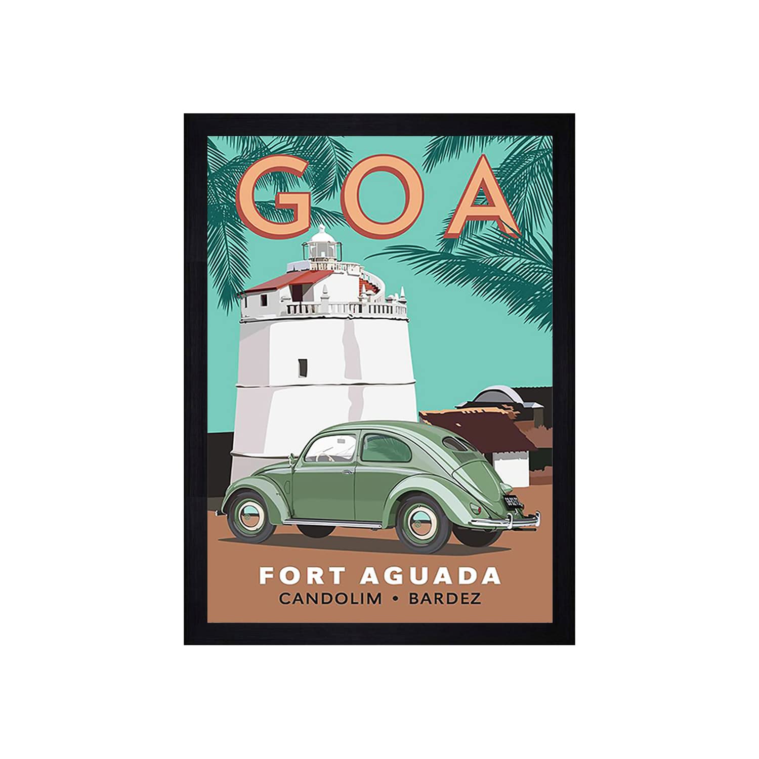 Gallery99"Goa Texture Paper Framed Art Print 19.25 Inches X 13.25 ...