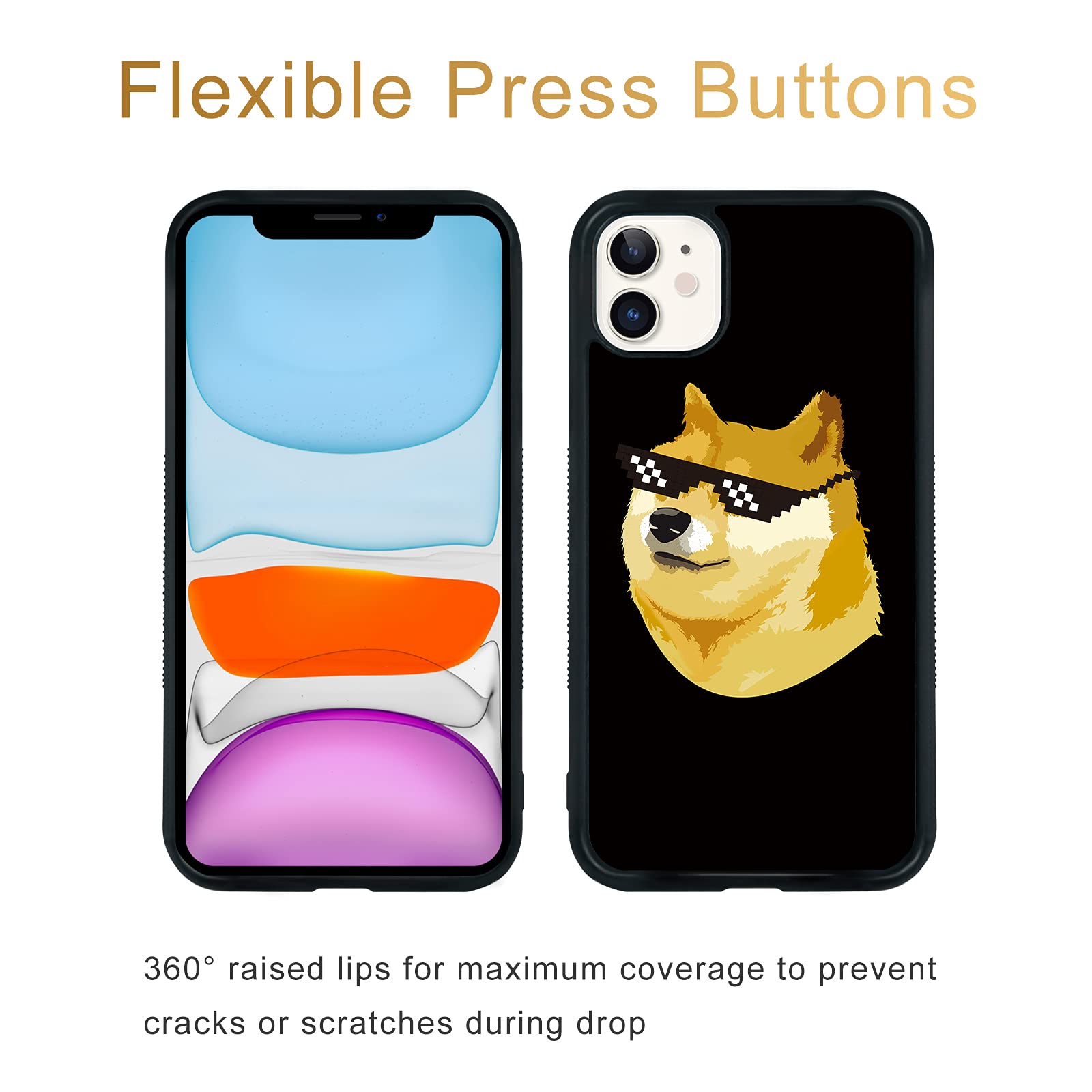 Doge Iphone Case Custom Pet Portrait Phone Case WoofCrate