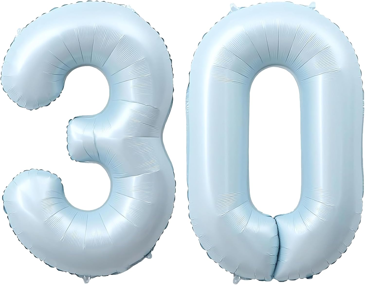 Amazon.com: Blue Number 30 Balloon 40 inch, Large Jumbo Digit Foil ...