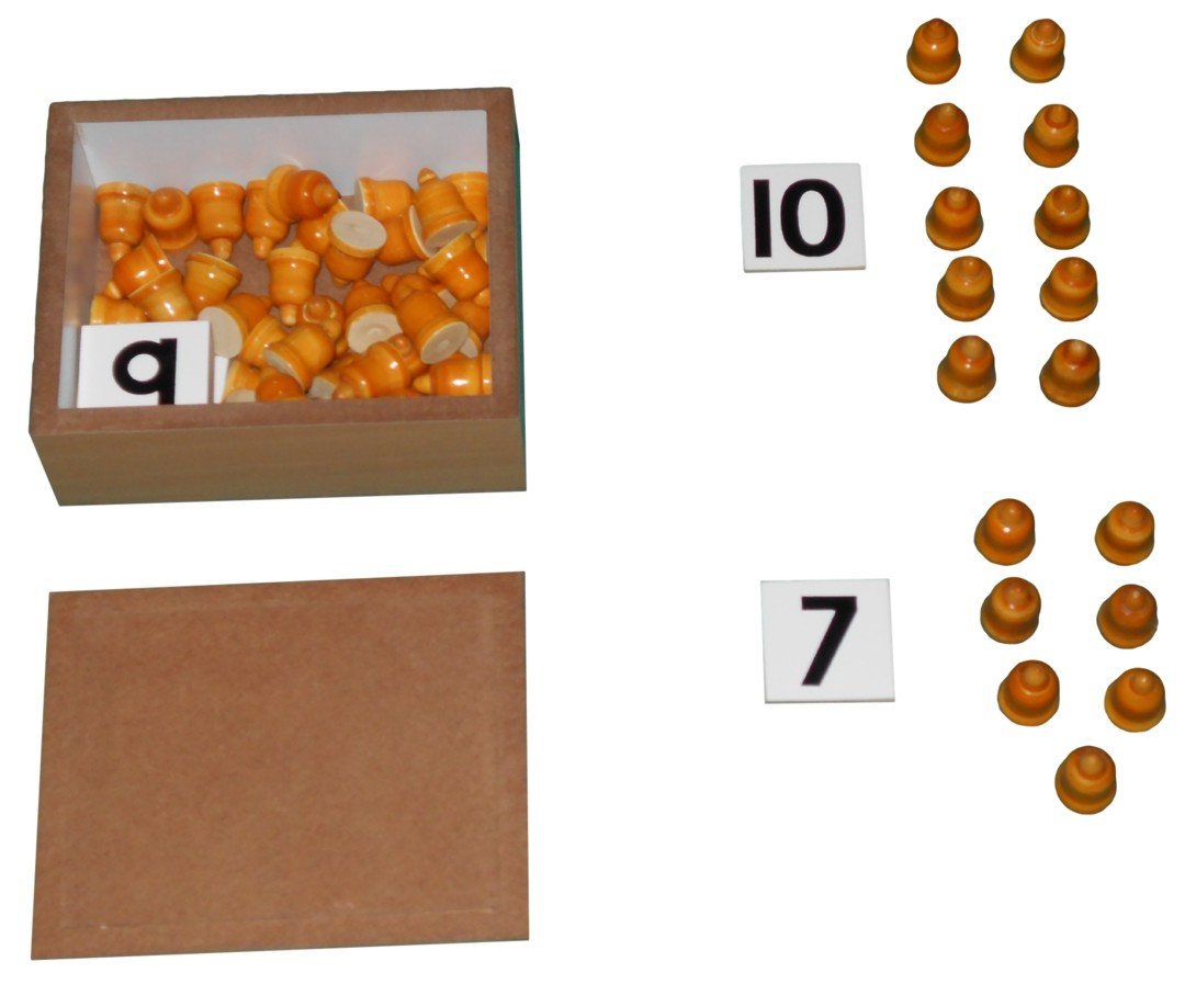 KIDO Montessori Materials - Cards + Counters - Matching Quantities with ...