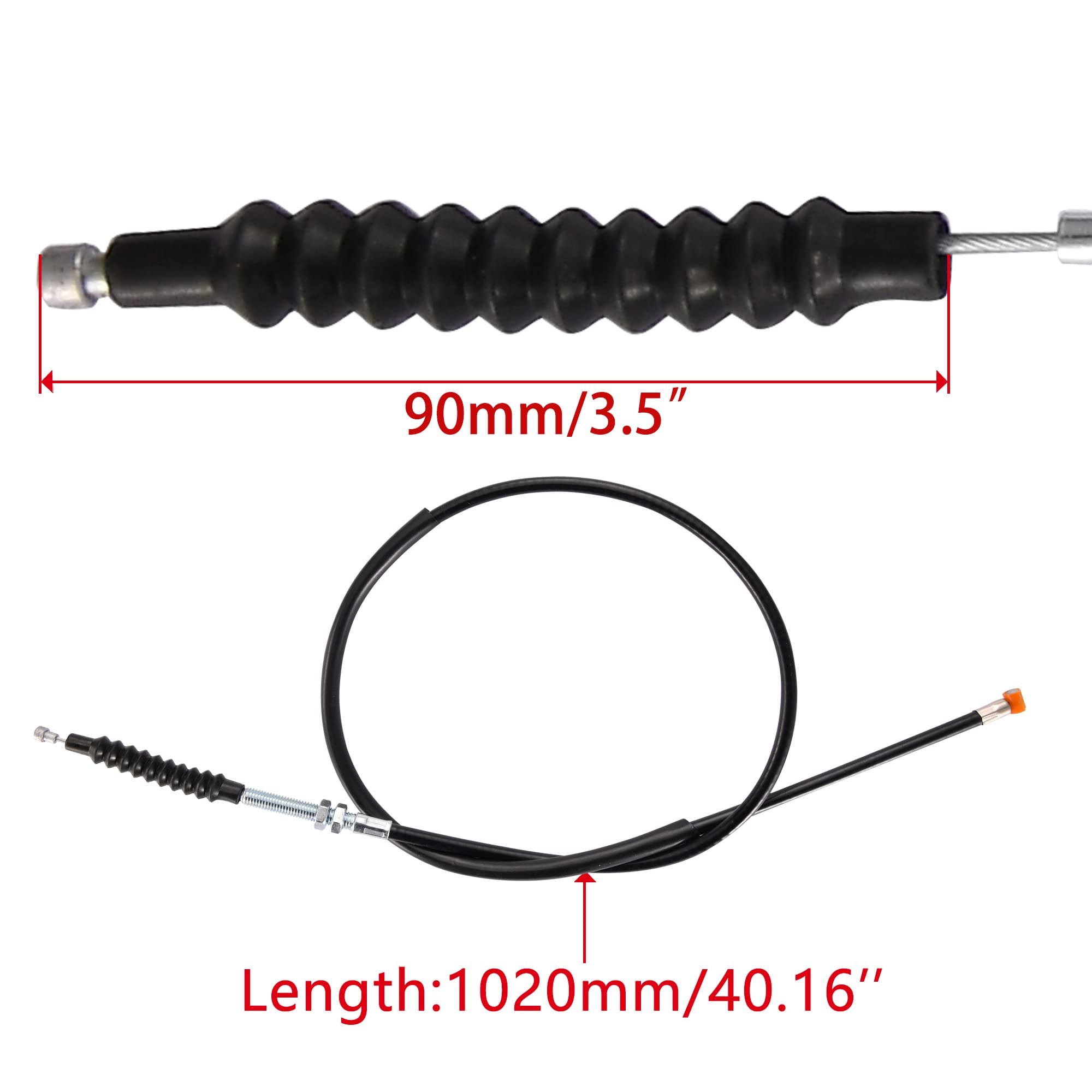 2 Stroke Dirt Bike WOOSTAR 37.6" Throttle Cable Replacement For Apollo RFZ 125cc 50cc 70cc 110cc ...