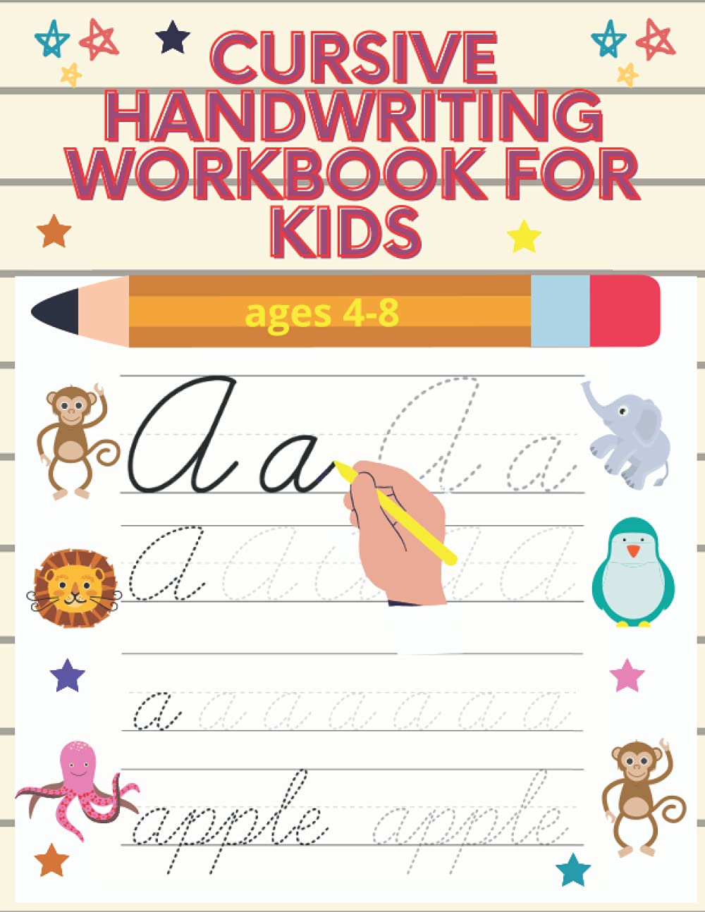 Buy cursive handwriting workbook for kids age 4-8: Cursive Handwriting Workbook for kids,A Fun ...