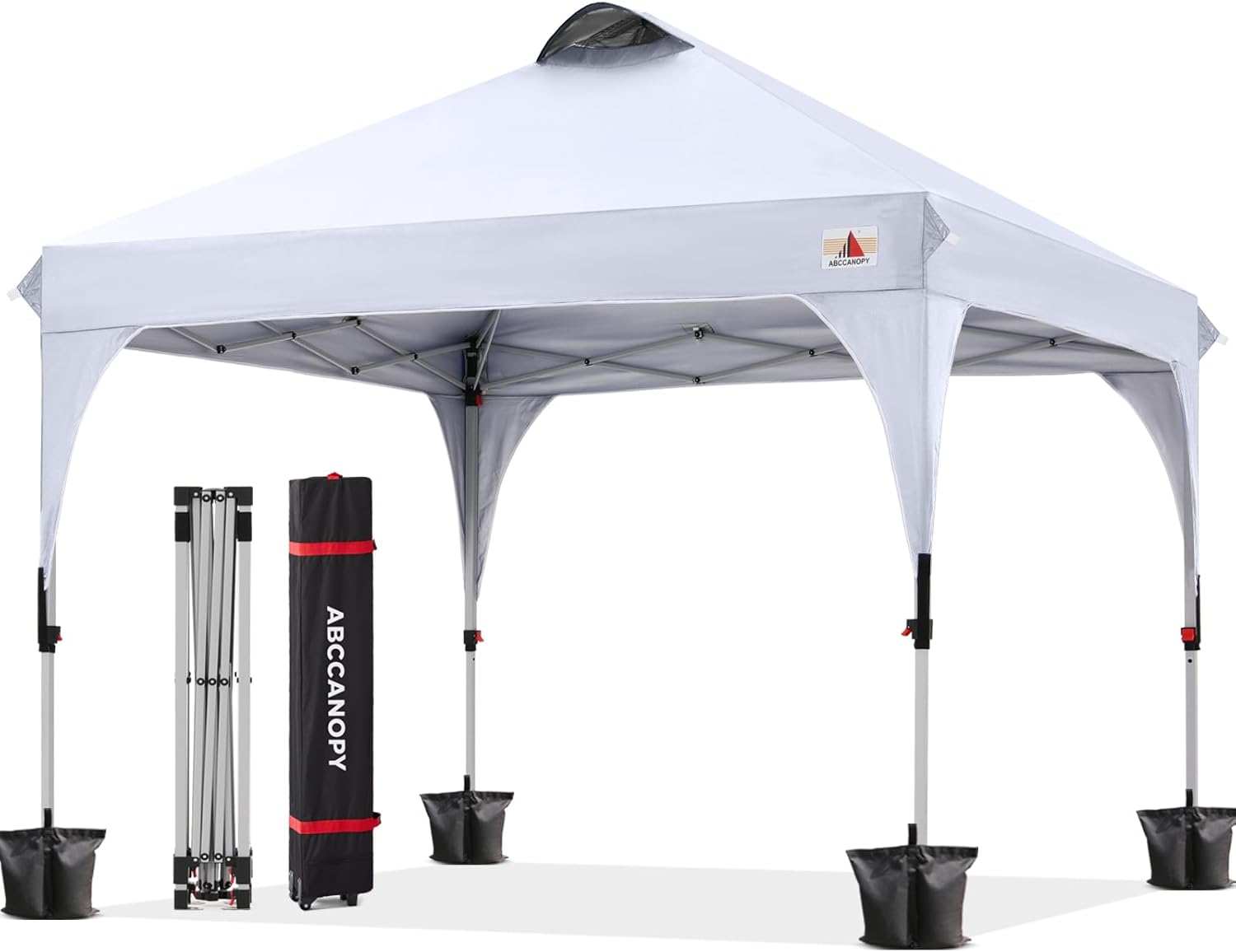Amazon.com: ABCCANOPY 10x10FT Canopy Tent 1-Person Setup,Portable ...