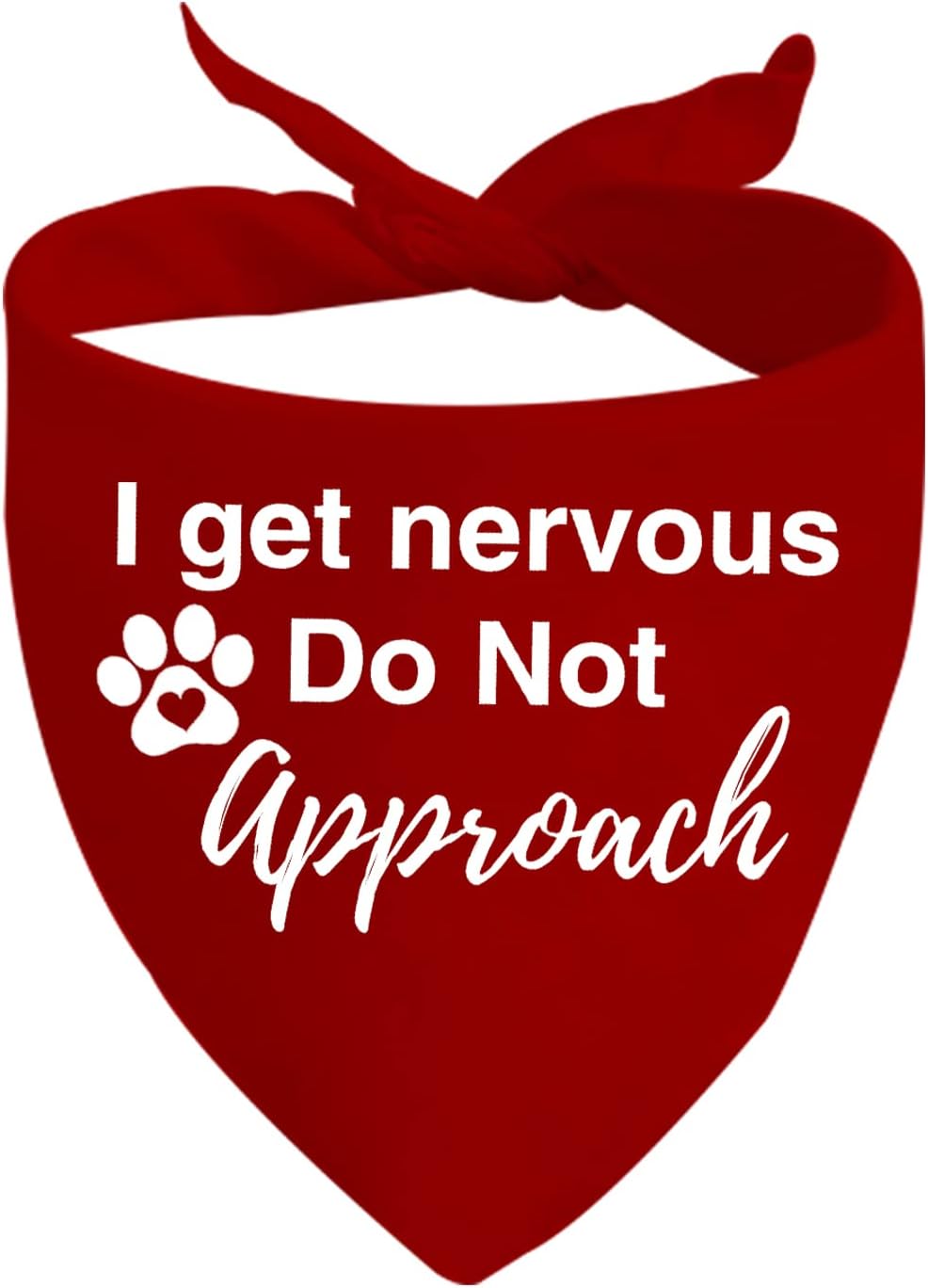 1 Piece I Get Nervous Do Not Approach Dog Bandana Ask To Pet Dog ...