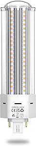 Aluxcia 22W LED GX24Q/G24Q 4-Pin PL Retrofit Lamp, 42W CFL Equivalent ...
